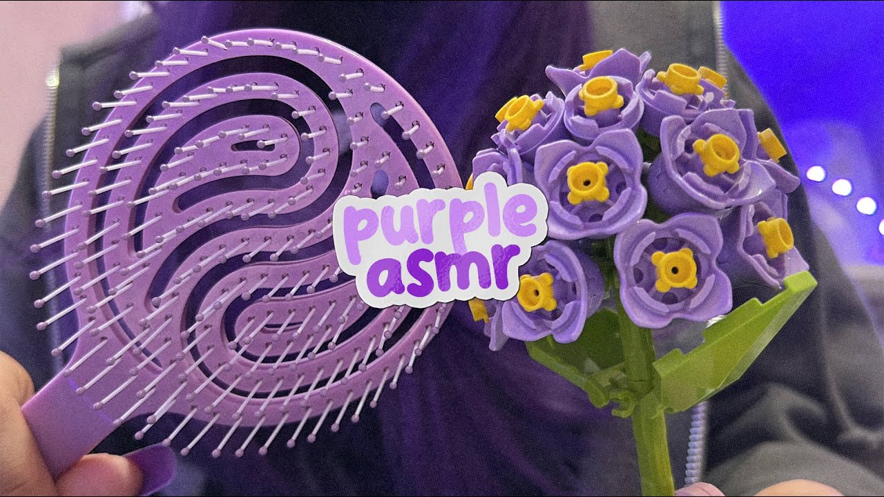 asmr | 100 PURPLE triggers in 100 seconds 🔮💜 - YouTube