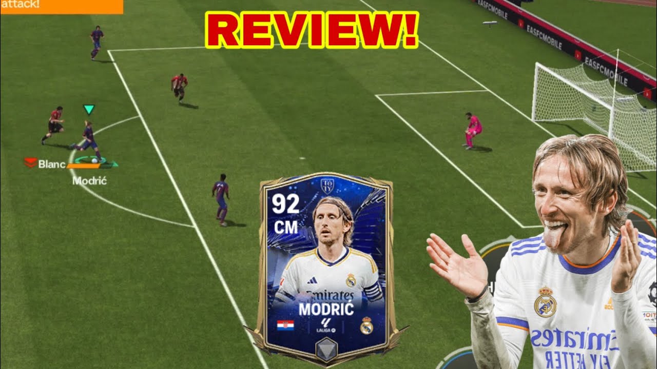 FREE 92 OVR TOTY NOMINEE MODRIC REVIEW! HOW GOOD IS HE?! FC MOBILE 24 ...