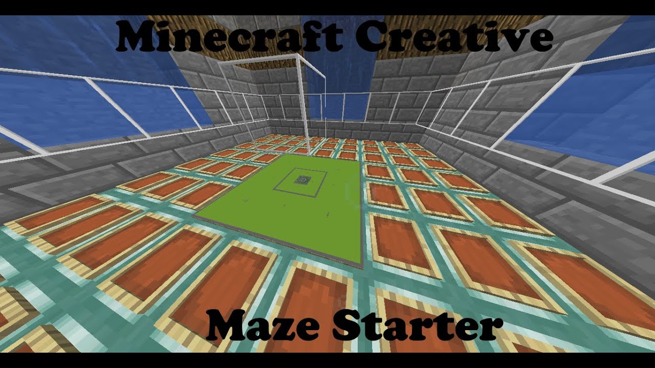 Minecraft Creative 2 Maze Starter - YouTube