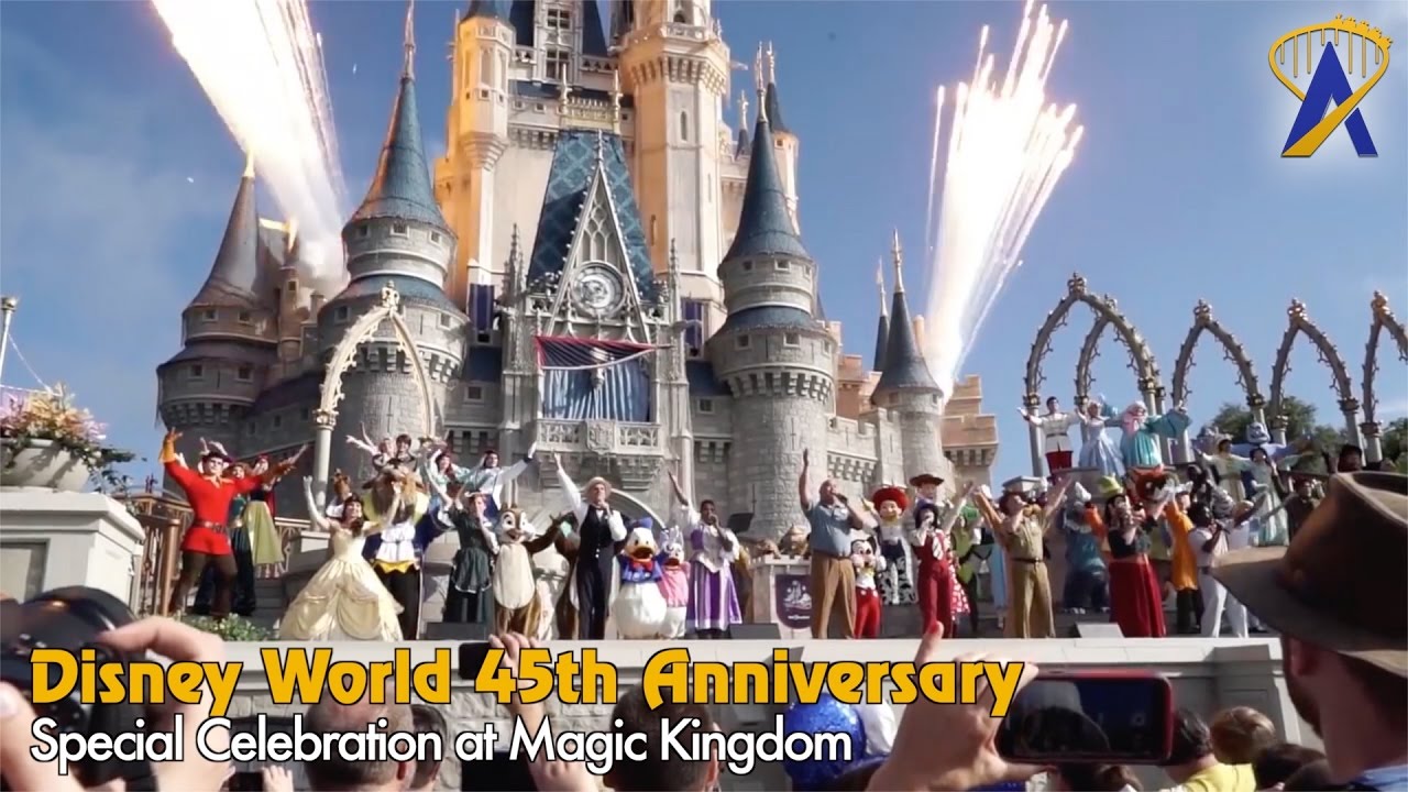 Disney World 45th Anniversary Celebration at Magic Kingdom - YouTube