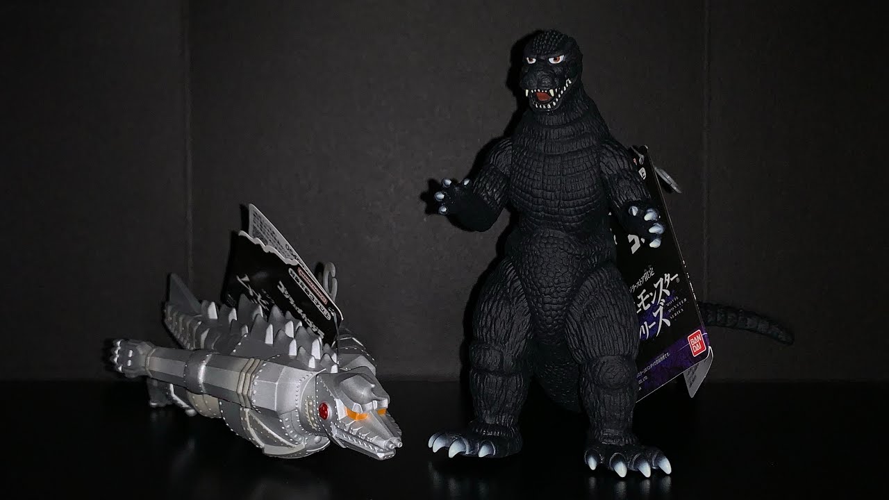 Bandai Movie Monster Series Cybot Godzilla 1984 & Flying Mechagodzilla ...