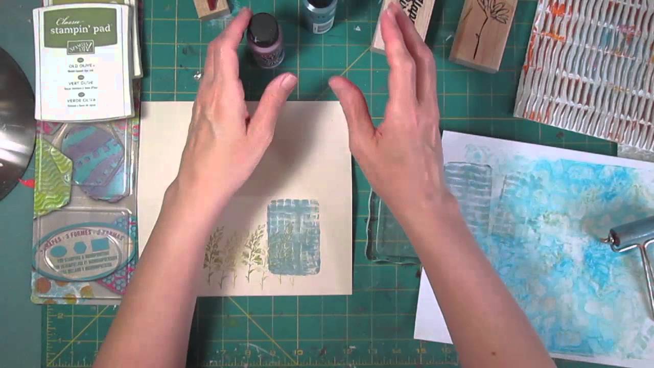 Cardmaking Process Easy Flat Card - YouTube