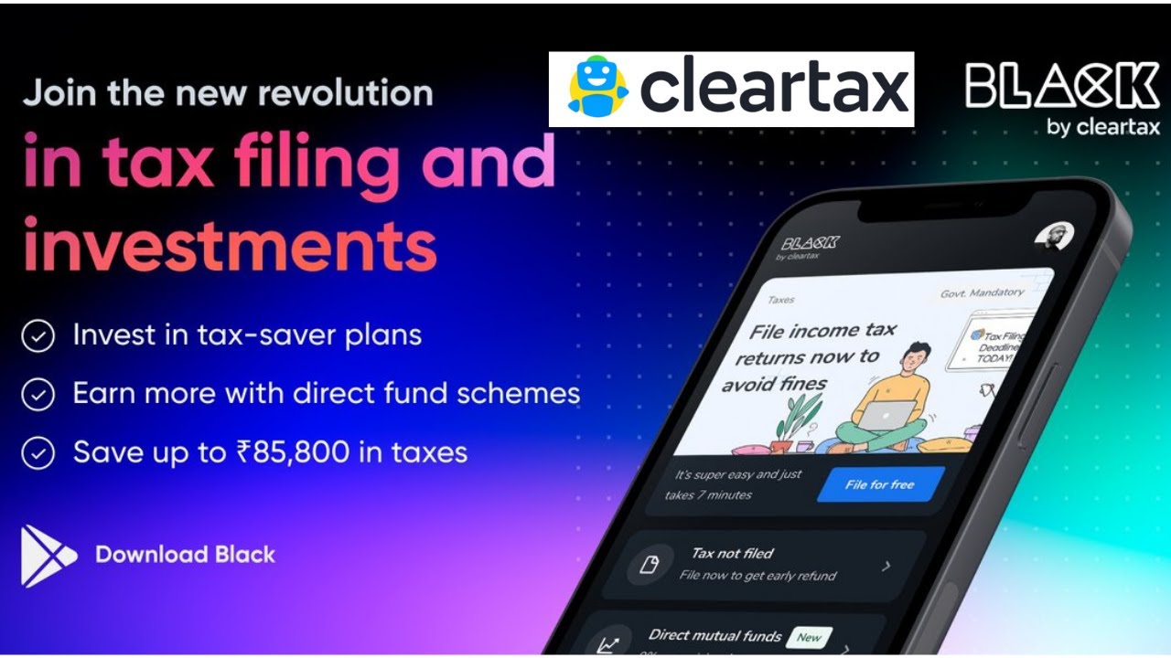 Income Tax Saving and ITR Filing Through #ClearTax 🔥 Save Tax of Rs ...