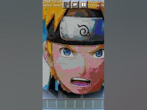 naruto pixel art #shorts #anime - YouTube