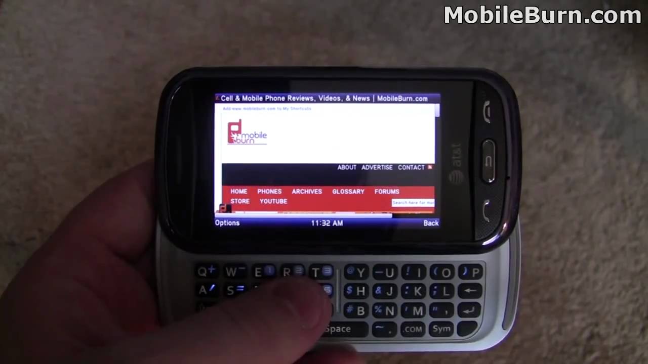 Pantech Laser for AT&T feature tour - YouTube