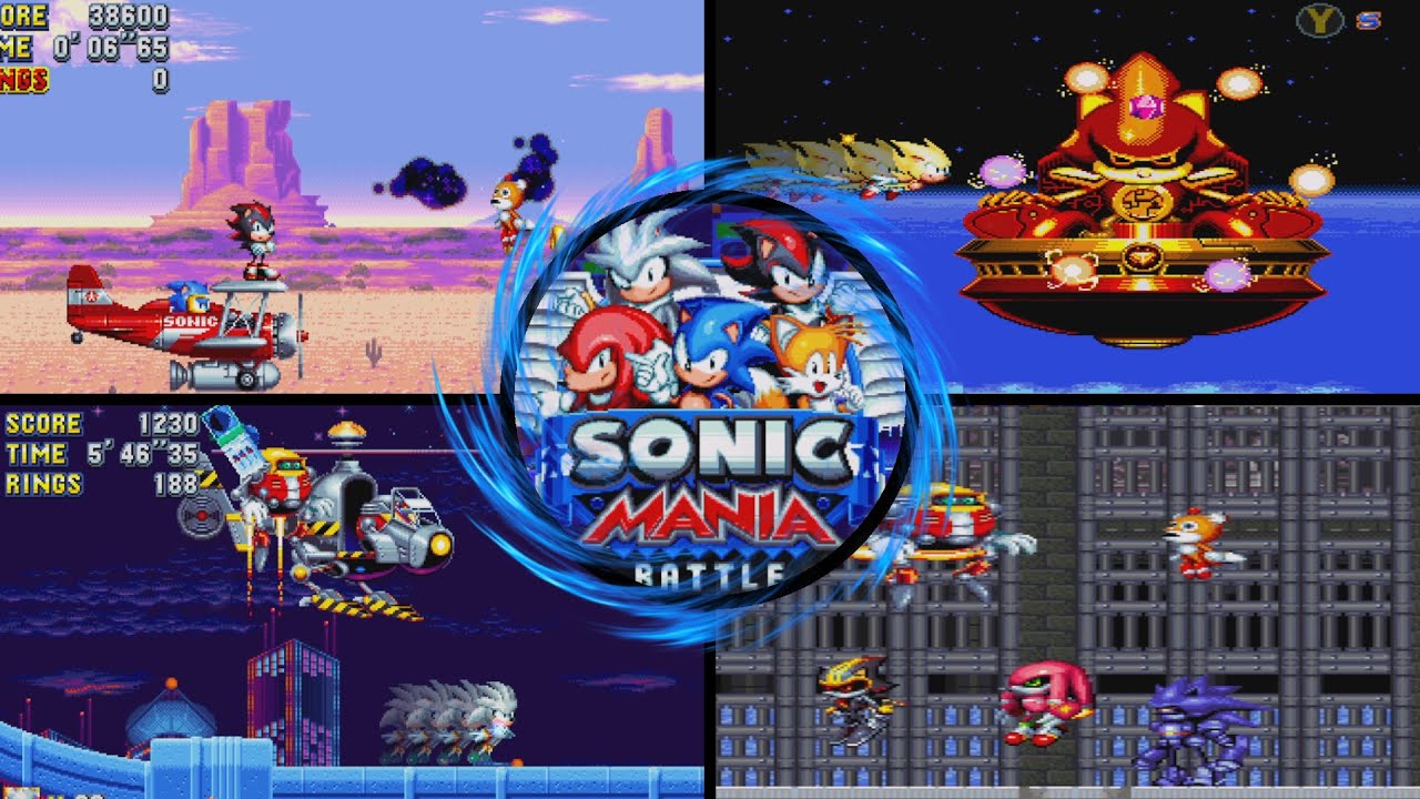 Sonic Mania Battle Full Game Play through With All Characters - YouTube