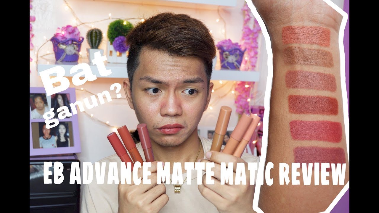 HAVEY O WALEY? EB ADVANCE LIP DEFINE MATTE MATIC REVIEW + SWATCHES ...