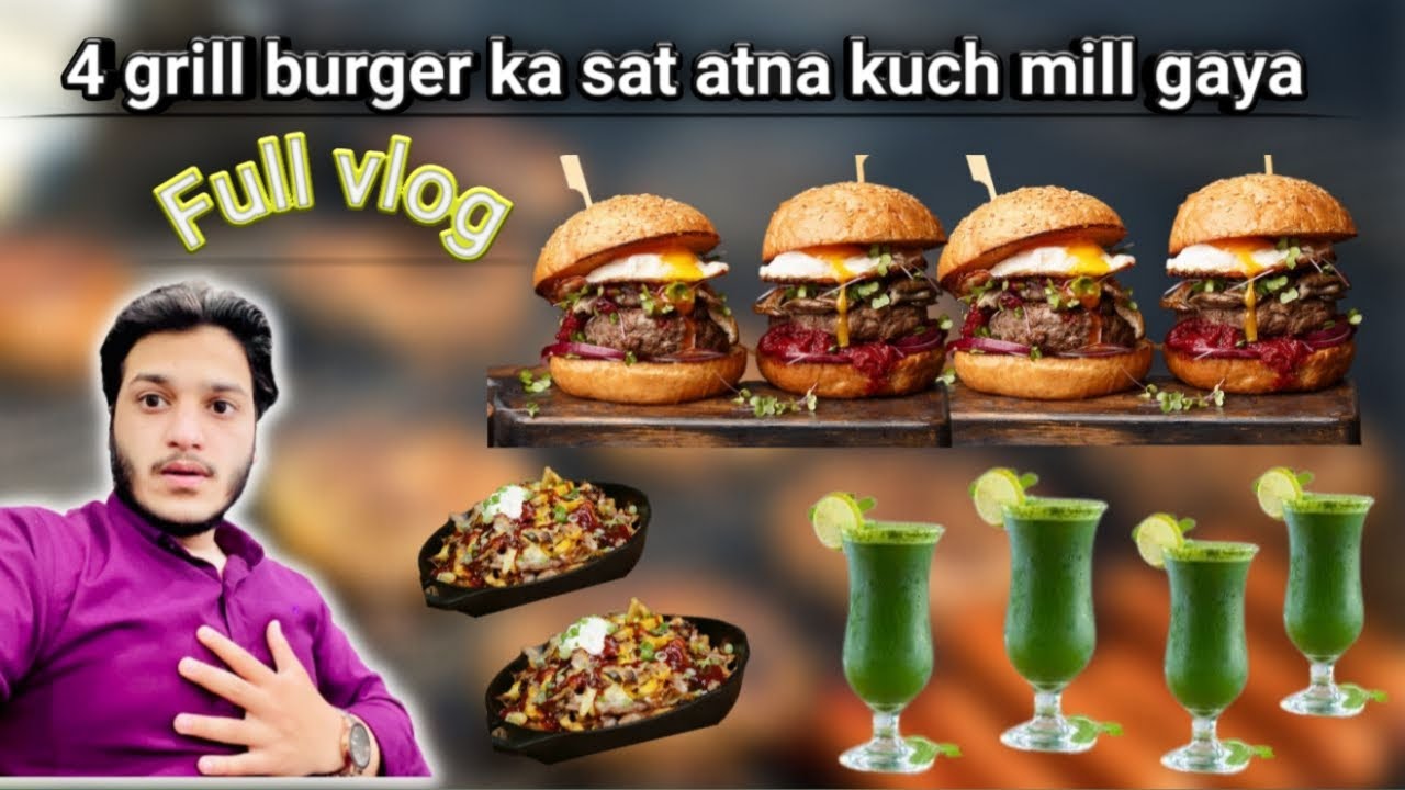 Grill burger street food|4 burgers around the world - YouTube