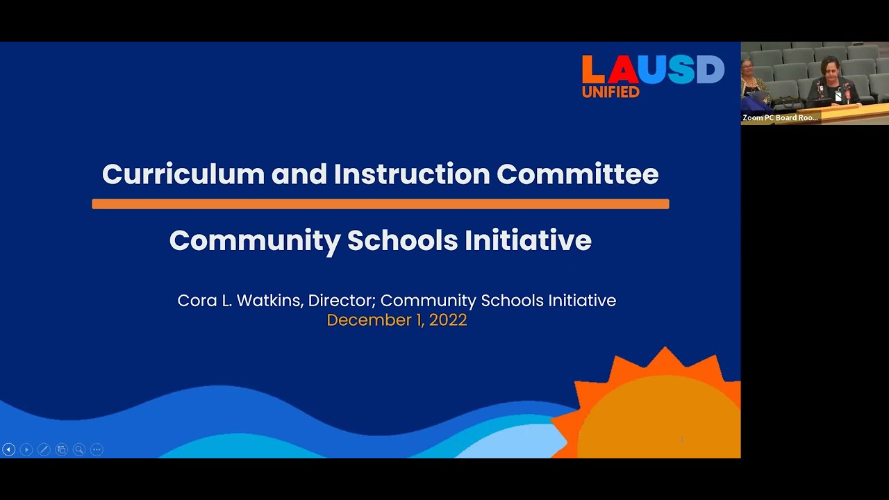 December 1, 2022 - Curriculum and Instruction Committee - YouTube