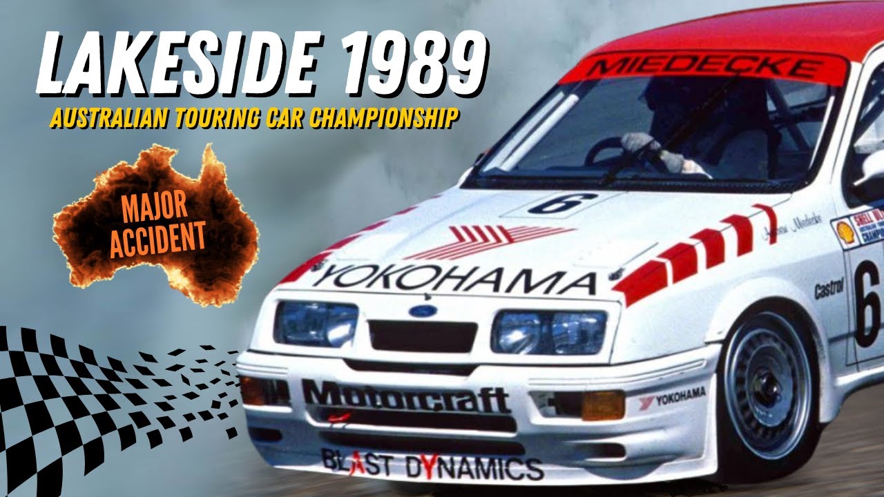 Touring Car Memories | Lakeside 1989 - Fiery Crash! - YouTube