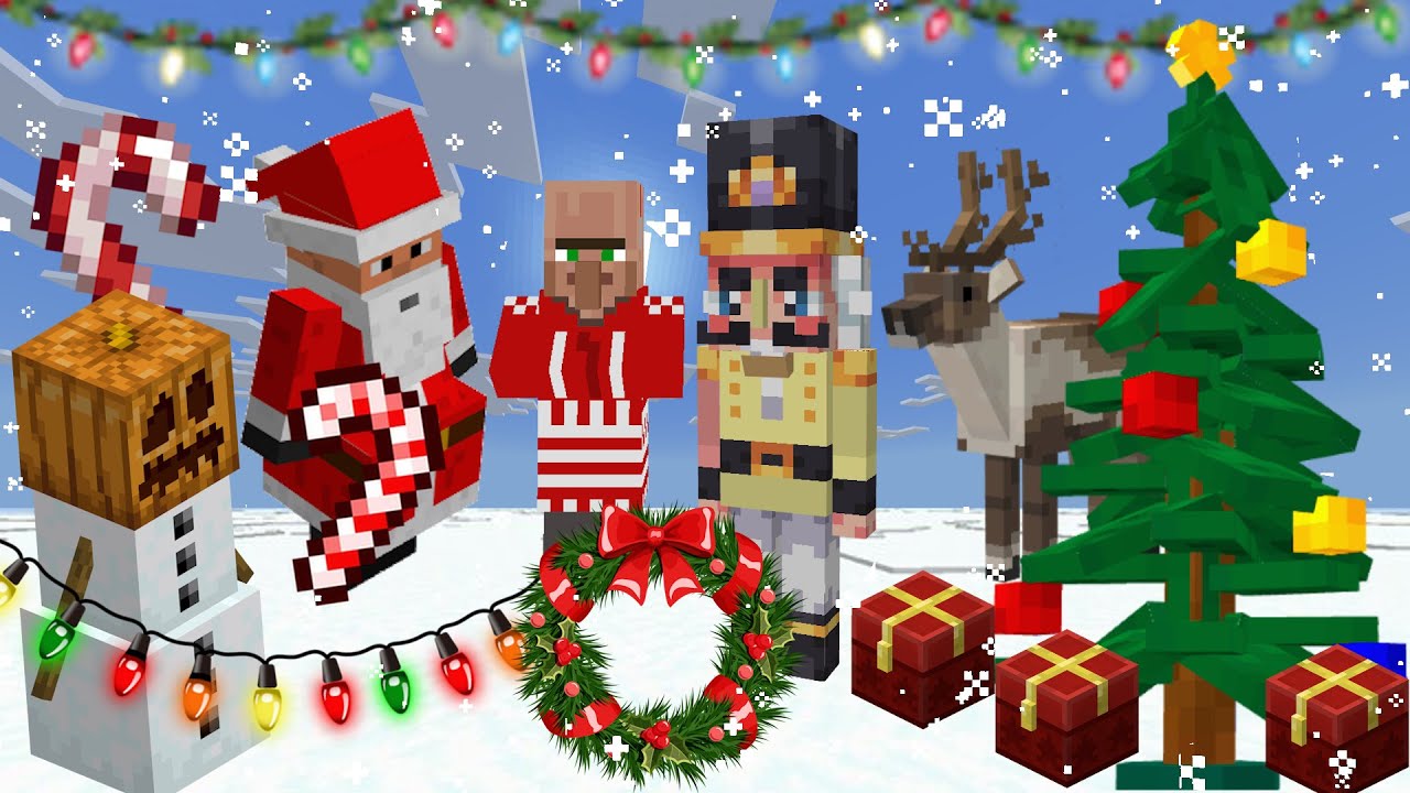 Minecraft Christmas Decorations Add-On! - YouTube