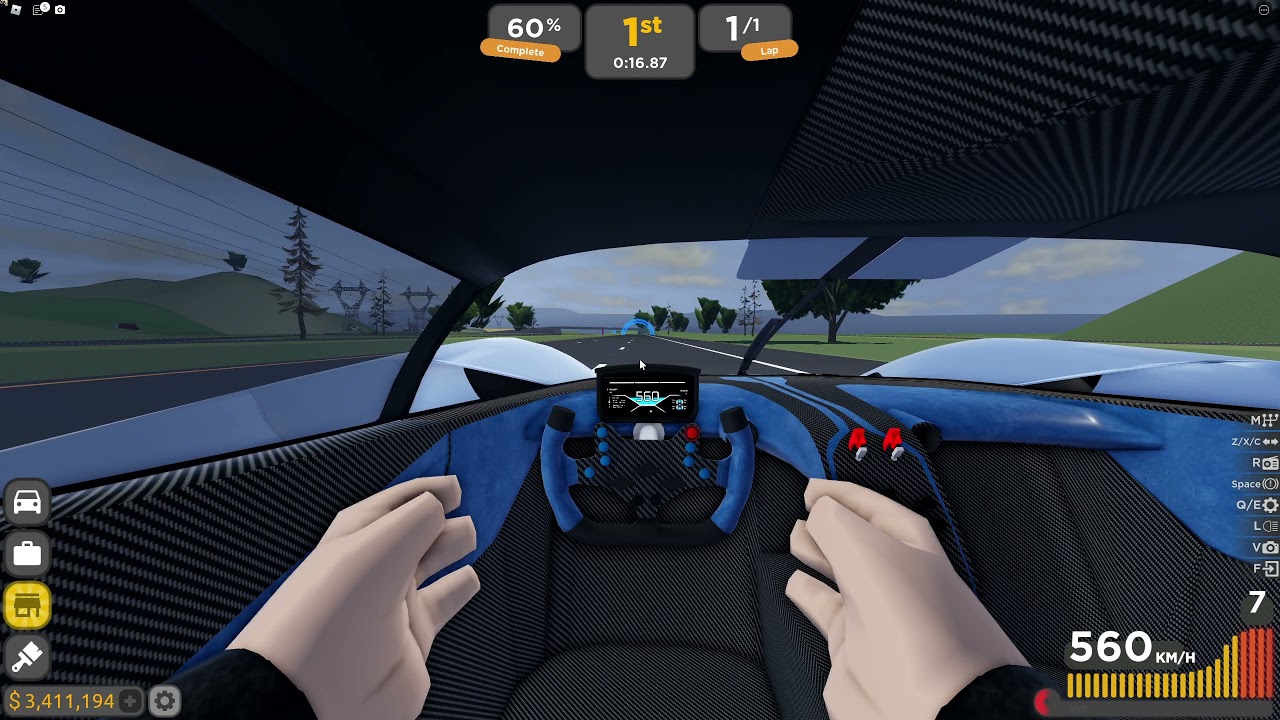 Highway race with Bugatti Bolide in first person - Driving Empire - YouTube
