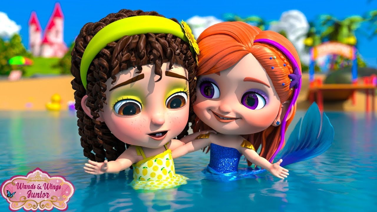 Princess Swimming Song | Learn to Swim with Princesses & Baby Shark ...