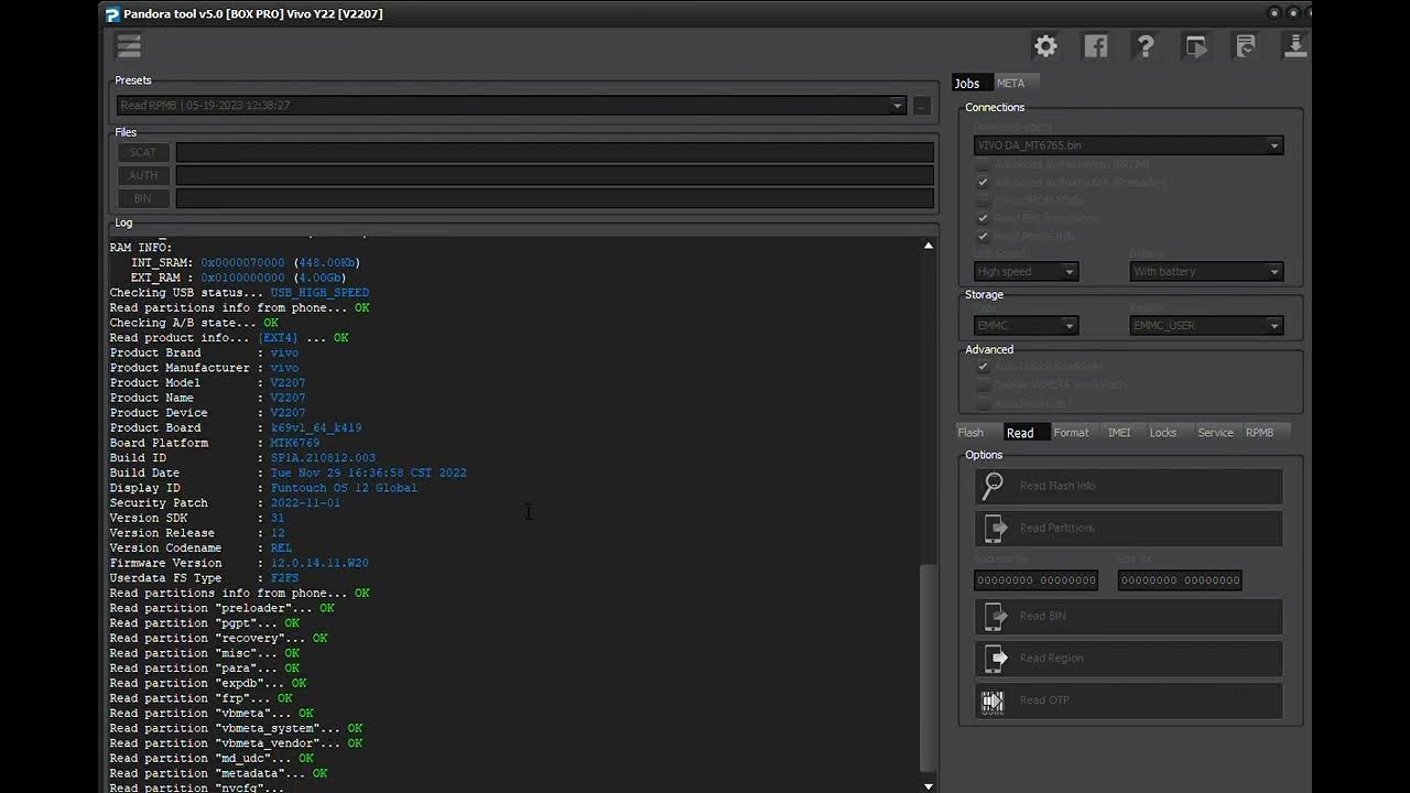 PD2226F Read rom Scatter - YouTube