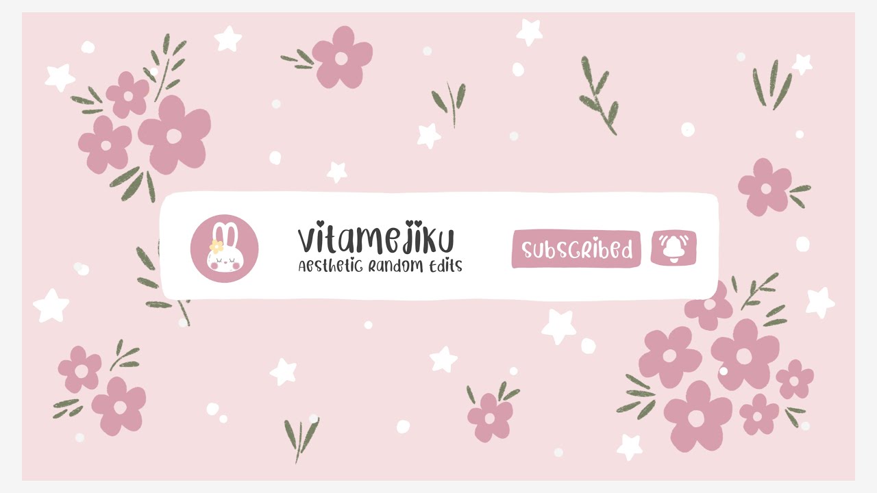 Cute Aesthetic Subscribe Button with Green Screen #9 - Vitamejiku - YouTube