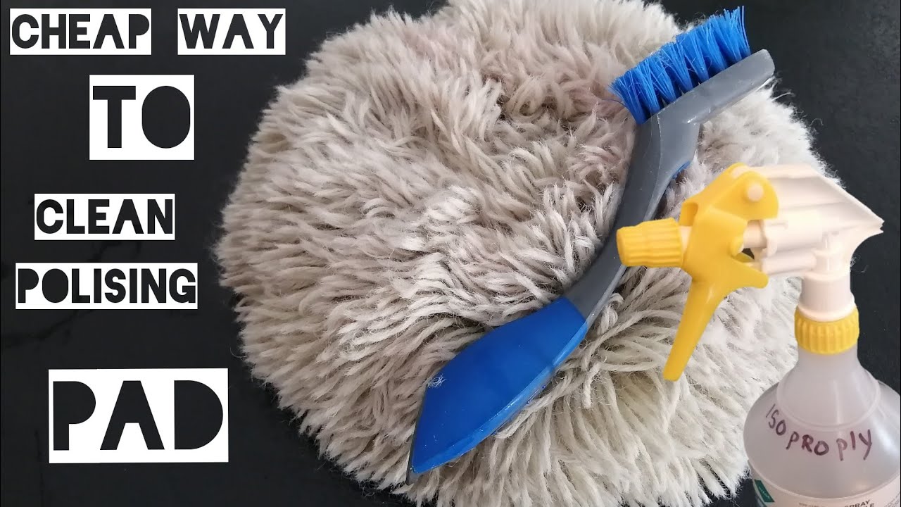 CHEAP WAY TO CLEAN A POLISING PAD - YouTube