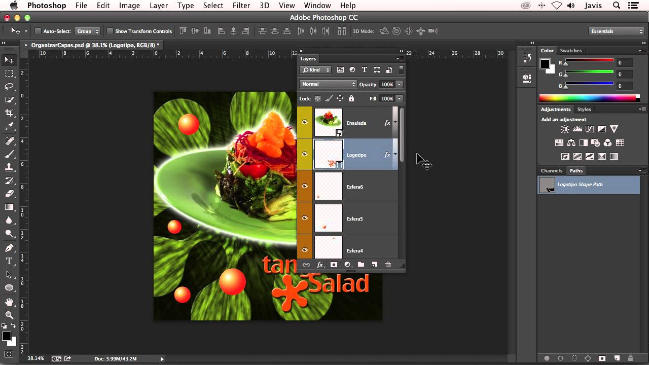 Photoshop CC - Panel de Capas - YouTube