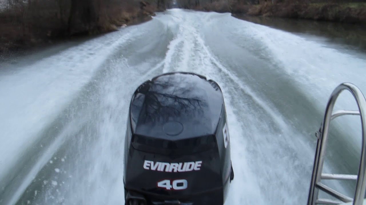 EVINRUDE 40HP, E-TEC / QUICKSILVER 490 - YouTube