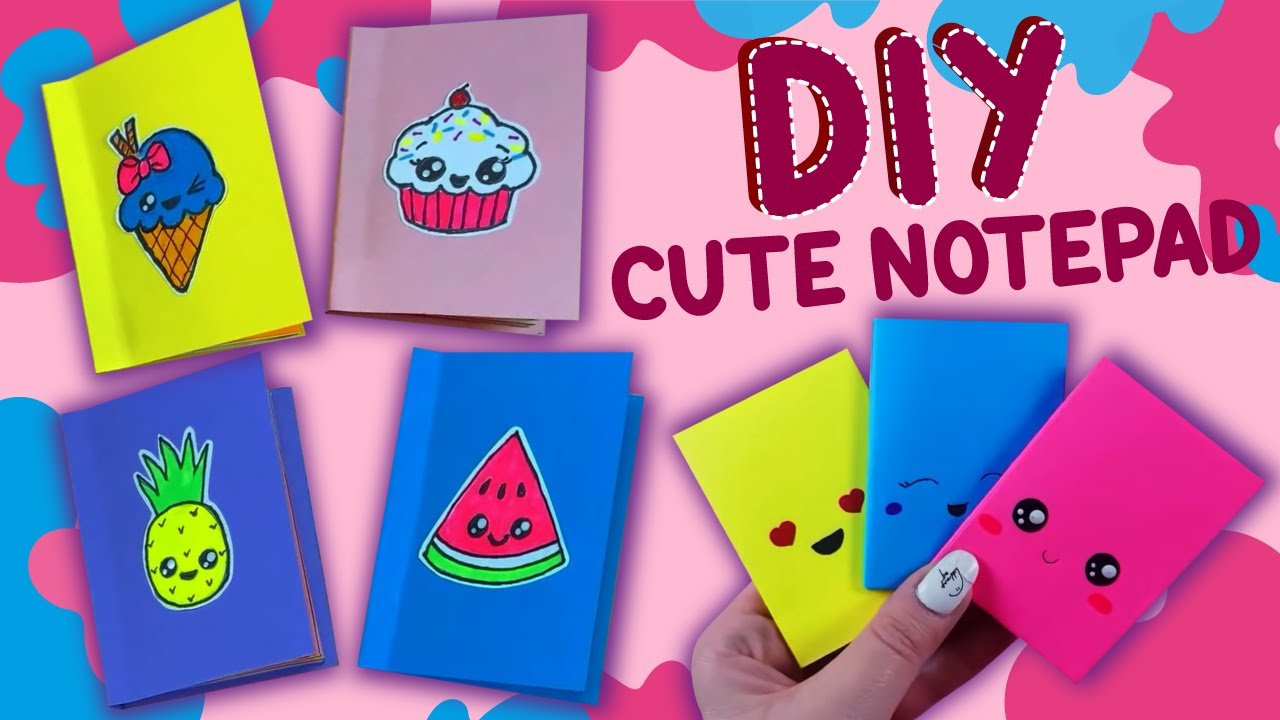 CUTE NOTEPAD IDEA - DIY SCHOOL SUPPLIES YOU WILL LOVE - BACK TO SCHOOL ...