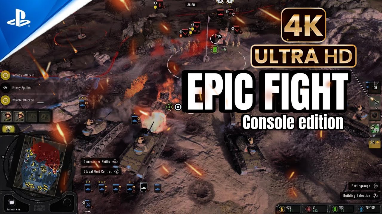 GamePlay 4v4 COH3 Company Of Heroes 3 - YouTube