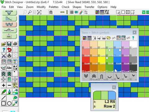 How to Create a Fair Isle Design in DesignaKnit 8 - YouTube