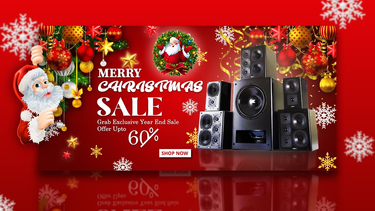 Christmas Sale Ecommerce Banner Design | Christmas Banner Design ...