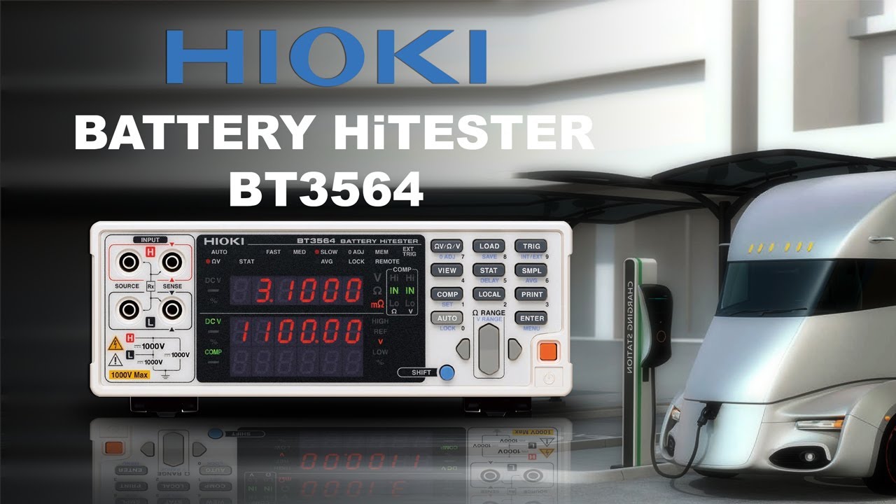 The De Facto Standard of Battery Testers - HIOKI BT356x series - YouTube