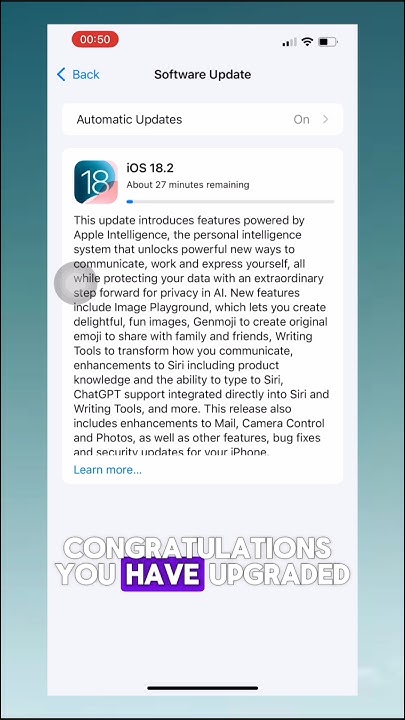 iOS 18.2 Released! How to Update Your iPhone in 30 Seconds! #iOS18 #iosupdate - YouTube