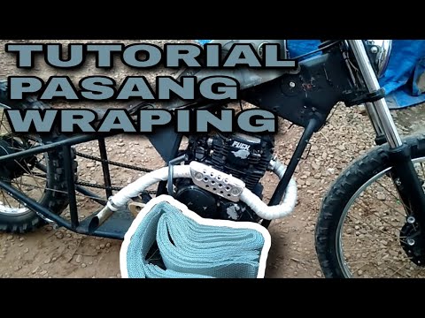 TUTORIAL wraping knalpot motor custom [ vlog bengkel ] - YouTube