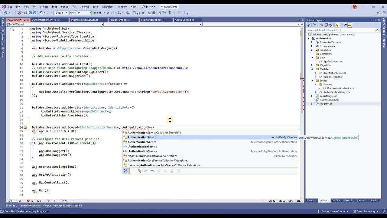 Dotnet 8 Authentication and Authorization using Identity - Registration - YouTube