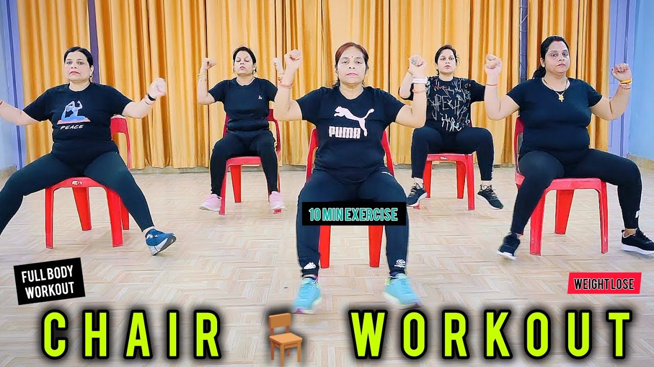 chair exercise, video, zumba with saroj, dance workout Bollywood songs ...