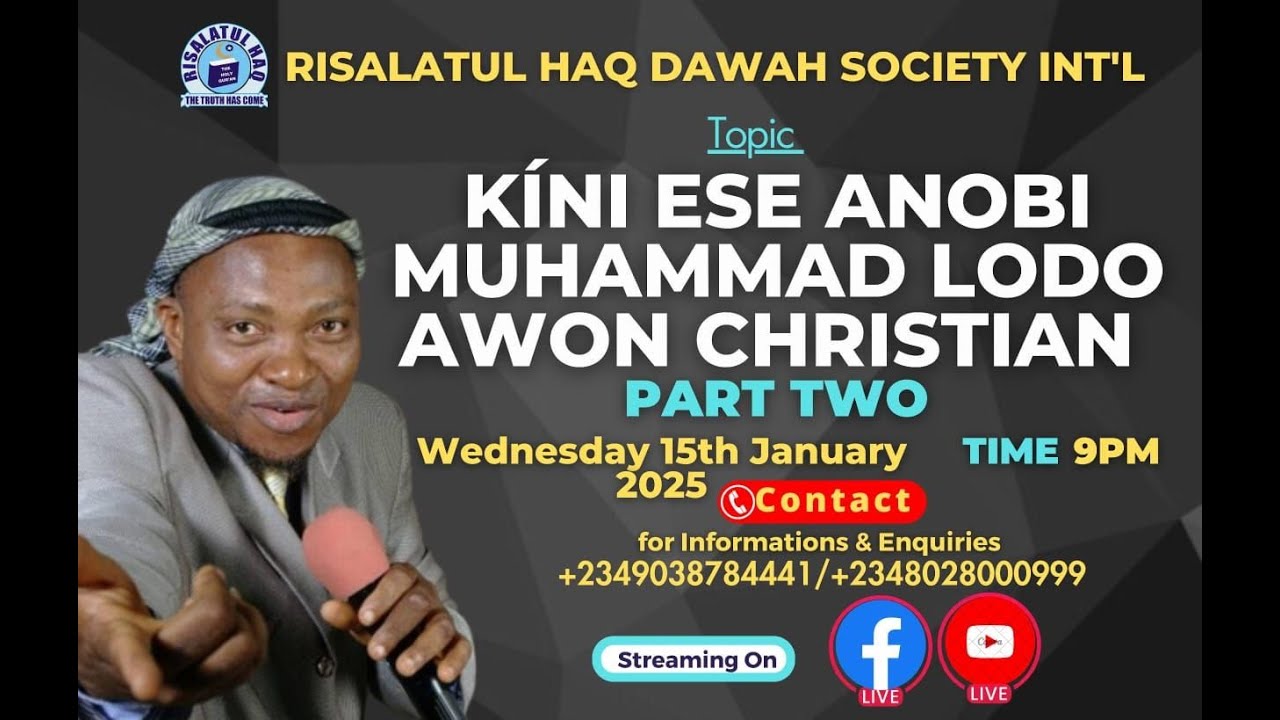 USTAZJAMIU/KINI ESE ANOBI MUHAMMAD LODO AWON CHRISTAIN (2) - YouTube