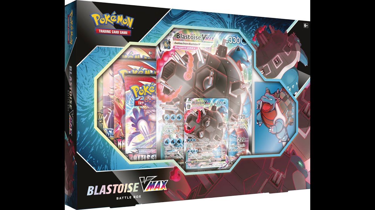Opening Pokemon Blastoise Vmax Battle Box + Battle Styles - YouTube