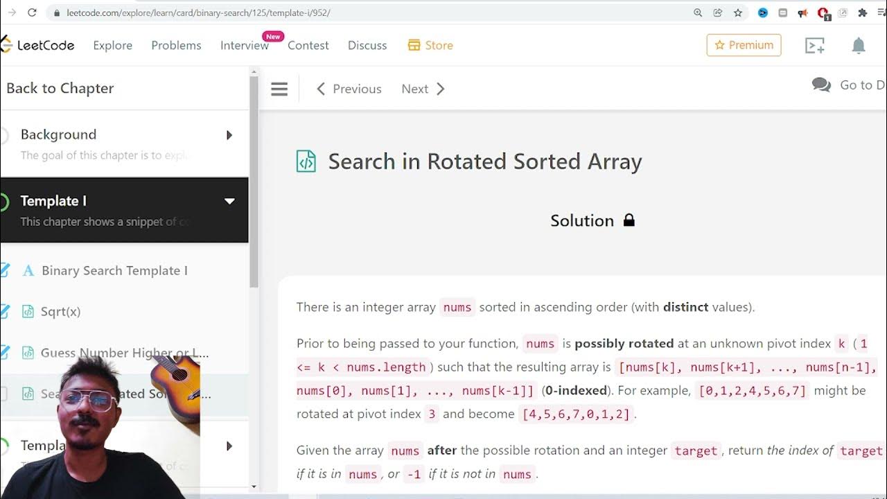 Search in Rotated Sorted Array | LeetCode 33 Solution | Hindi C++ - YouTube