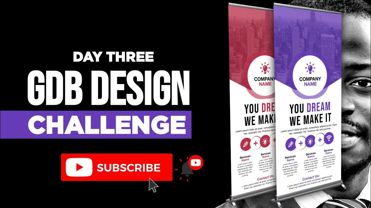 GDB Design Challenge Day 3 - Professional Roll up Banner Design in ...