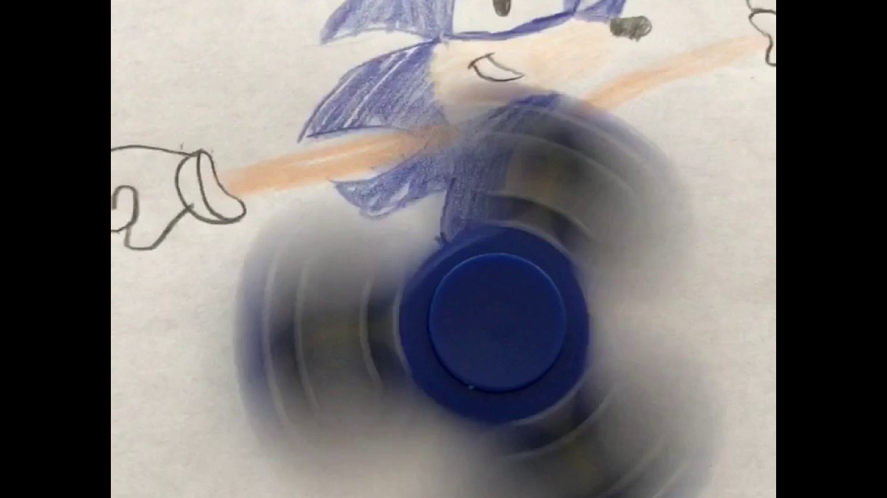 Sonic fidget spinner - YouTube