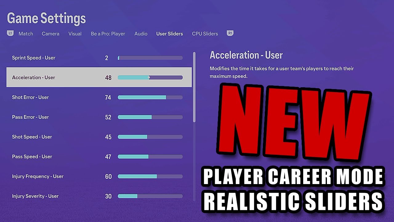 NEW EA FC 24 Legendary Difficulty Realistic Sliders Player Career Mode ...