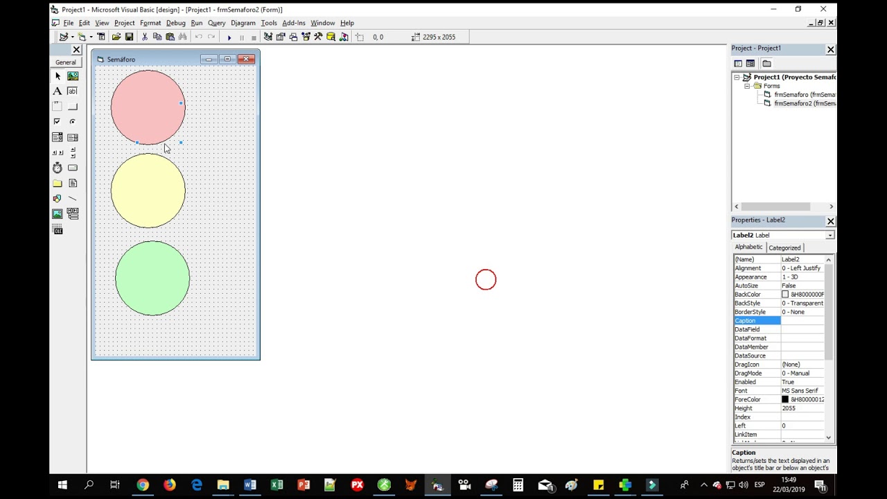 Semáforo Visual Basic - YouTube