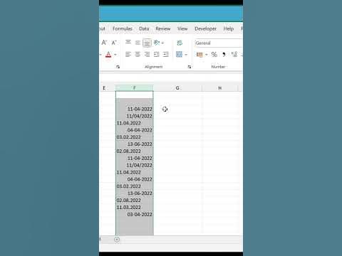 Correct Critical Date Format in Excel | Excel Tips & Tricks | Excel Tutorial - YouTube