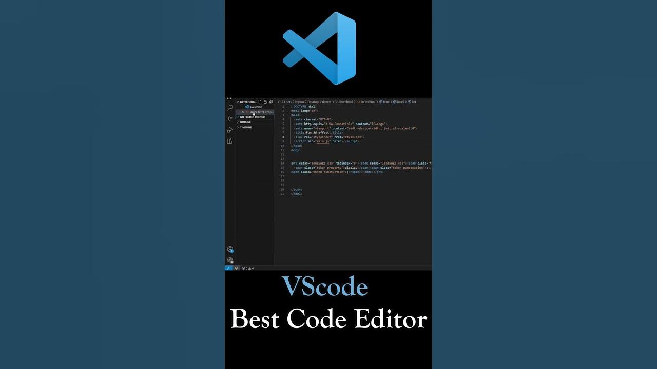 Vscode Best Code Editor Vscode Codeeditor Programming Youtube