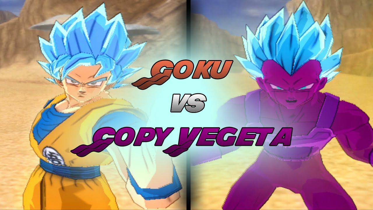 Goku SSJ Blue vs Copy Vegeta SSJ Blue - DBZ Budokai Tenkaichi 3 MOD ...