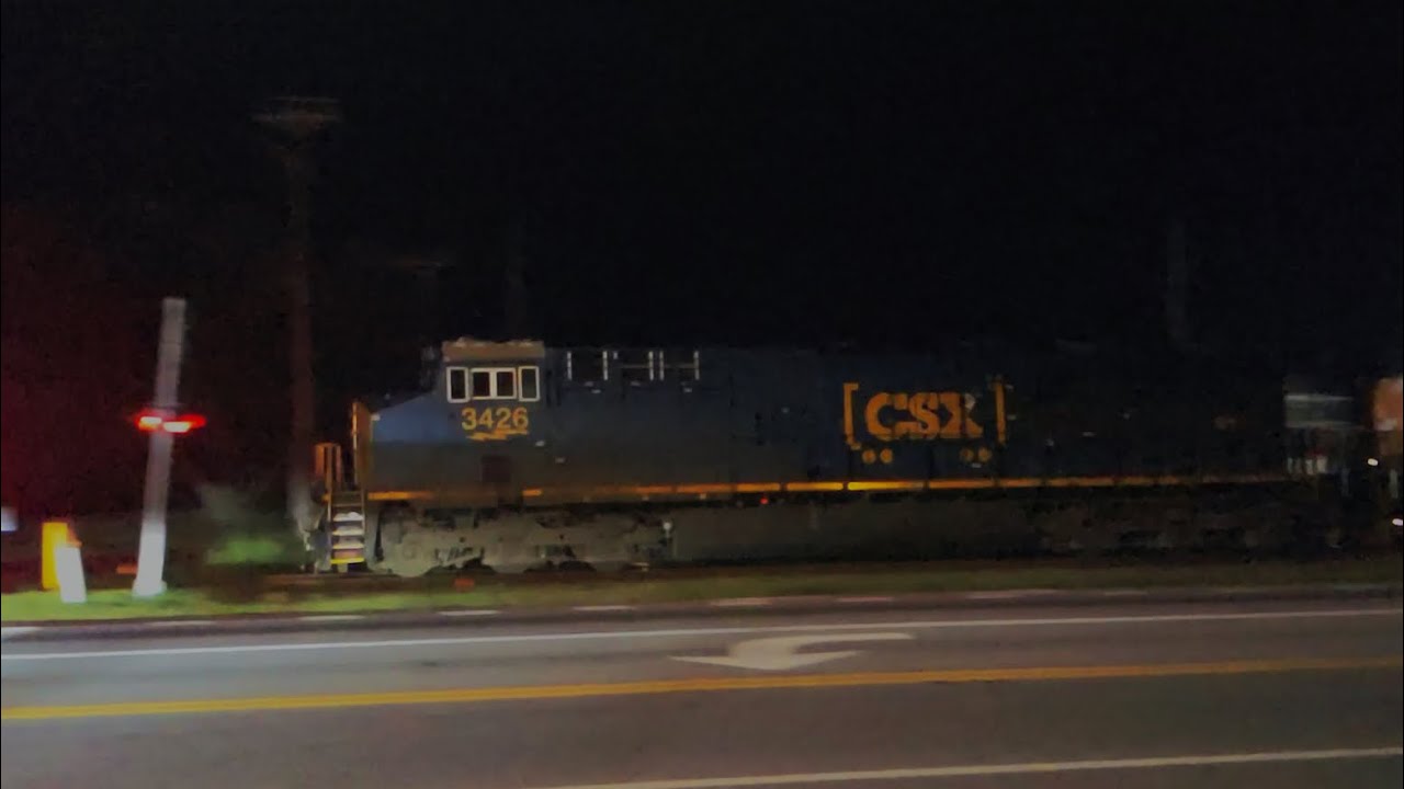 CSX L778 Waking Up Dover Florida - YouTube