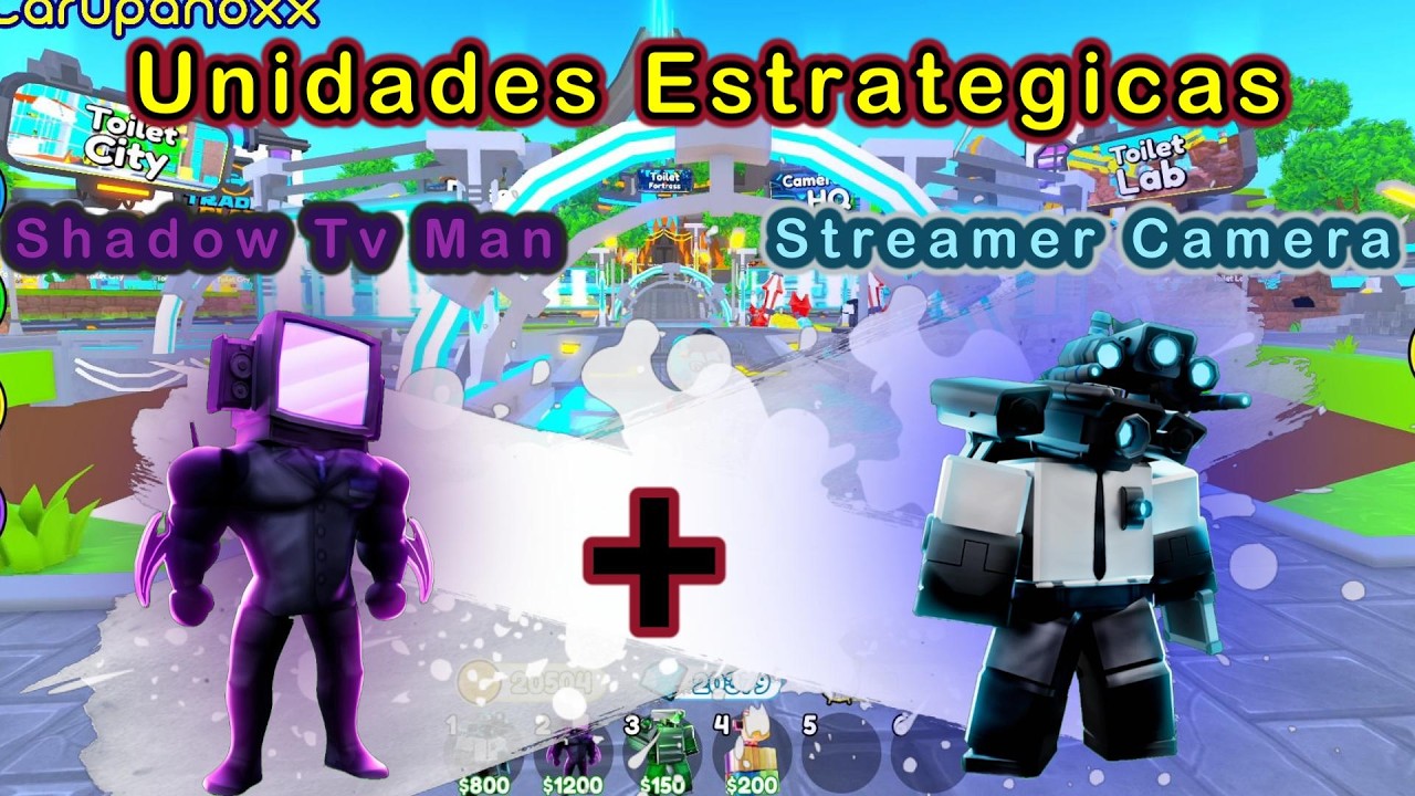 Streamer Cameran y Shadow Tv Man. Son Estrategicas. TOILET TOWER ...