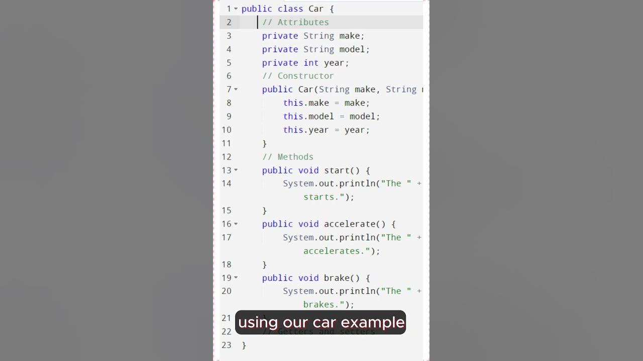 Class And Object Explained In Java Javaprogramming Oop Youtube
