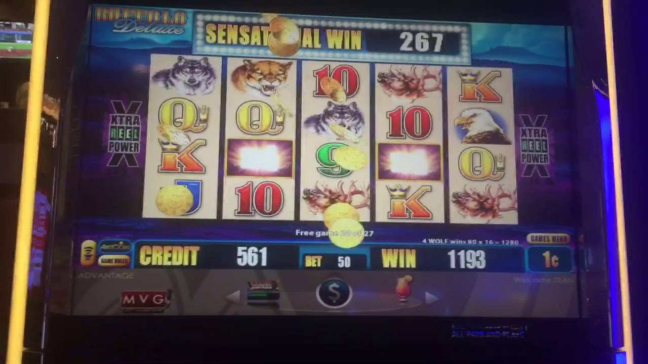 BUFFALO SLOT MACHINE BONUS WIN +RE-TRIGGERS - YouTube