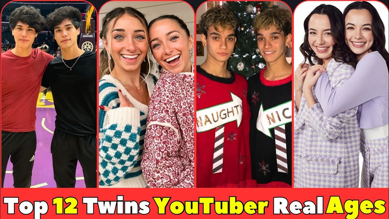 Top 12 Twins YouTuber Real Name And Ages 2024 - YouTube