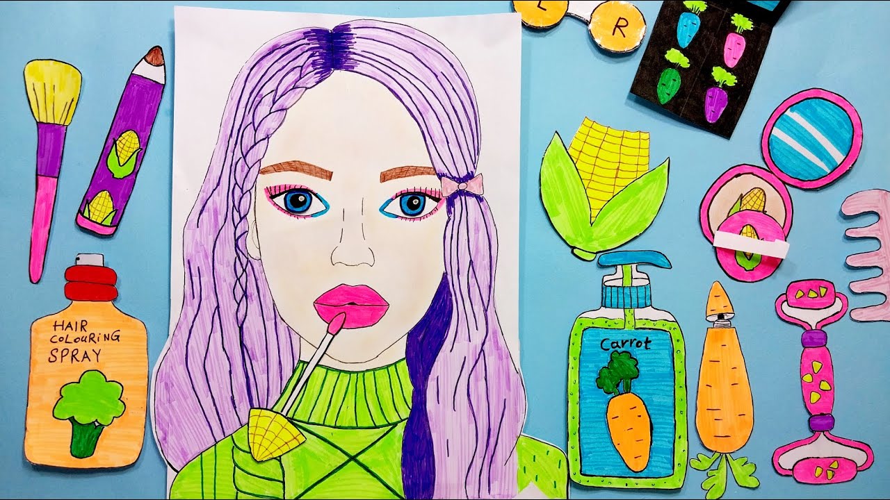 💸Paper Diy💸ASMR Doing Your Makeup With Paper Cosmetics - YouTube