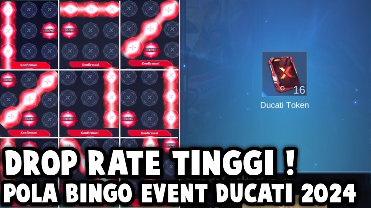 UPDATE POLA BINGO EVENT DUCATI 2024 ! GILA DROP RATE TINGGI DAPET SKIN ...