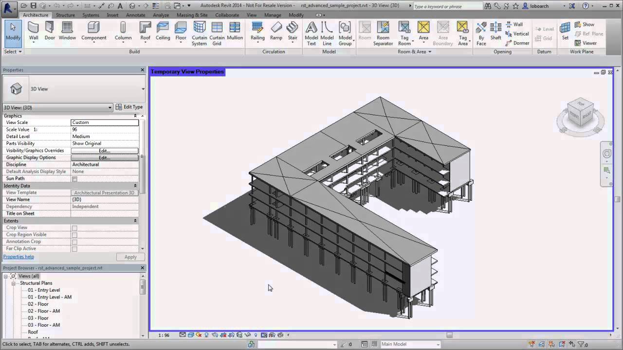 Autodesk Revit 2014 - Temporary View Templates - YouTube