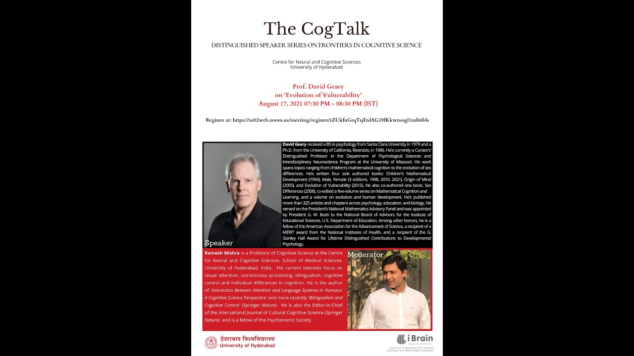 Evolution of Vulnerability - Prof David Geary - YouTube